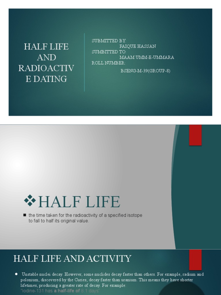 Half Life and Radioactive Dating | PDF | Radioactive Decay ...