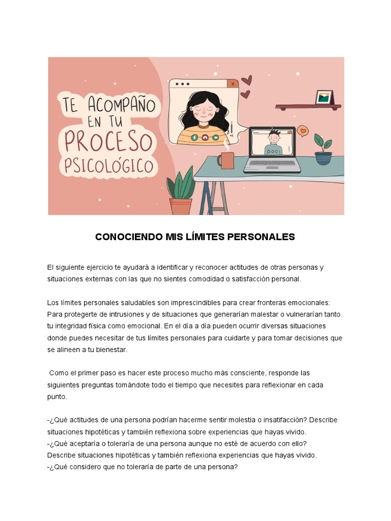 Límites Personales | PDF | Las emociones | Sicología