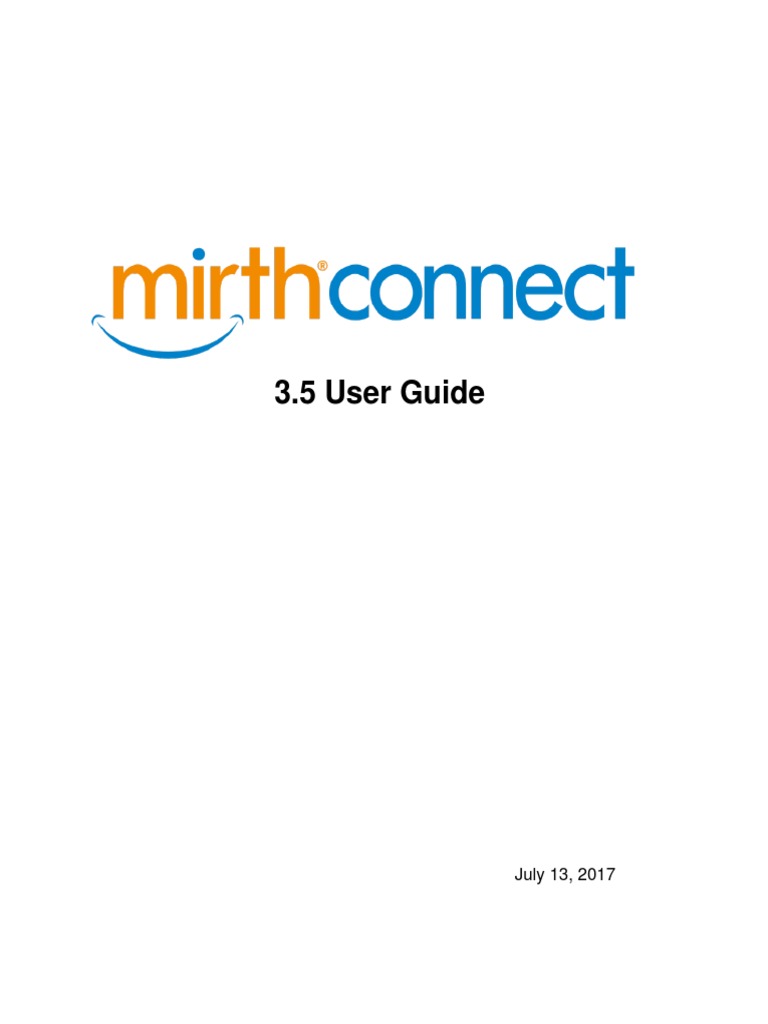 Mirth Data Sheet Mirth Connect 3 5 User Guide | PDF | Electronic Health ...