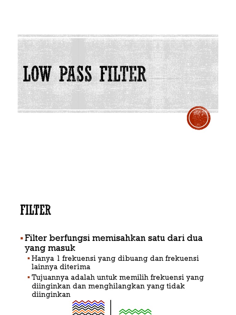 Low Pass Filter | PDF