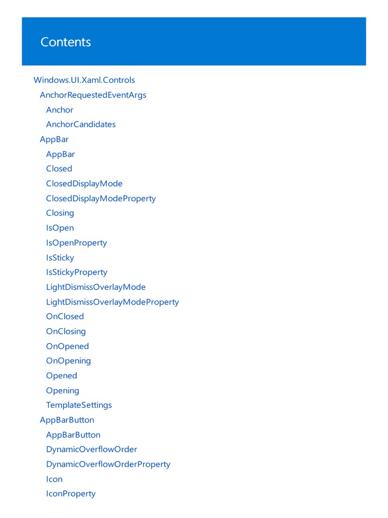 Windows Ui Xaml Controls Pdf Computing Software