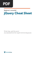 Jquery Mega Cheat Sheet Printable | PDF | J Query | Cascading Style Sheets