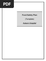 SITXFSA008 Food Safety Program Template | PDF | Hazard Analysis And ...