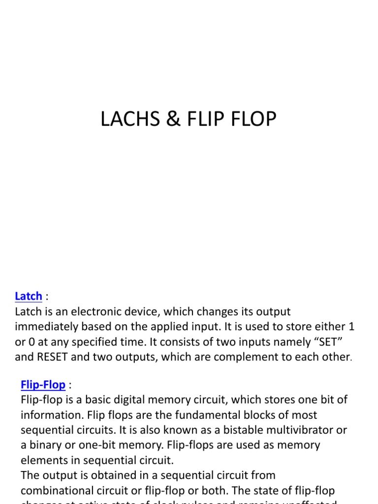 Flip Flop | PDF | Computer Science | Electronic Design