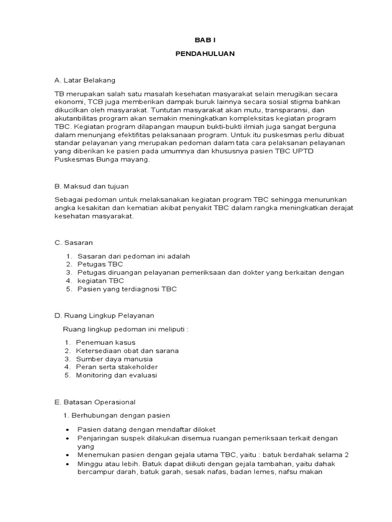 Pedoman TB | PDF | Sains & Matematika