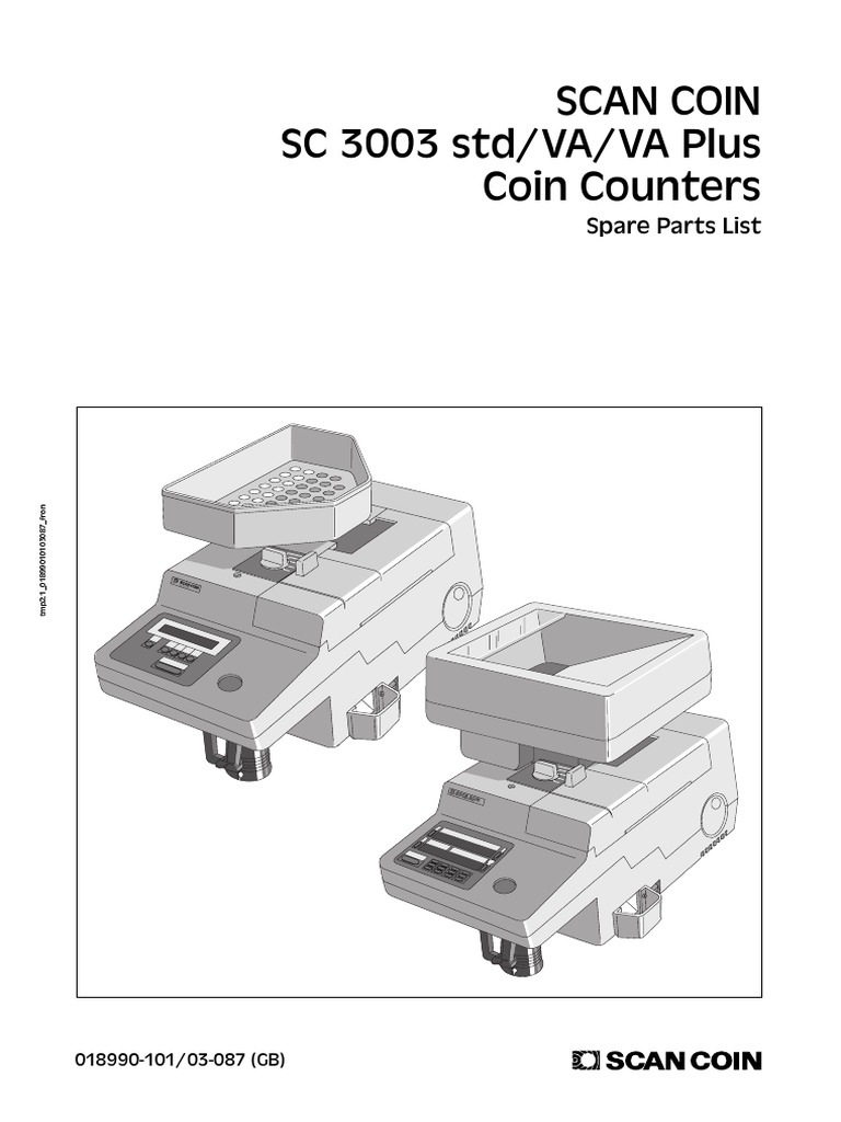 Scan Coin 3003 Spare - Parts - All - 018990 - 101 - 03 - 087 | PDF