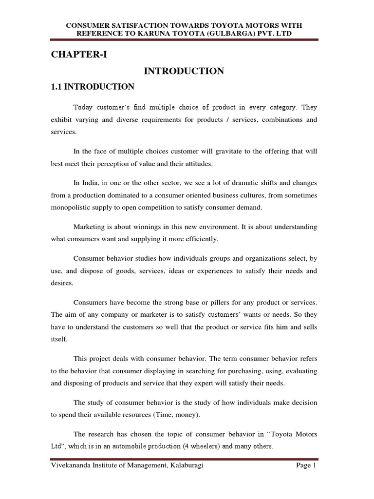 Shubham Toyato Rep | Download Free PDF | Toyota | Behavior