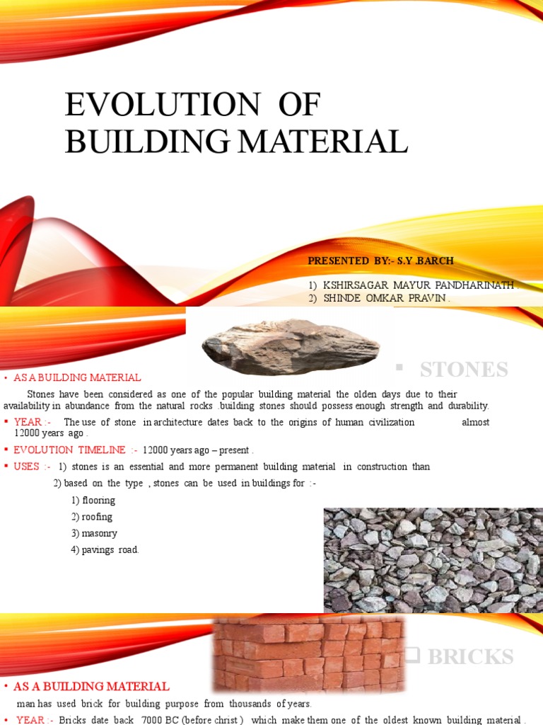 Evolution of Building Material | PDF | Steel | Iron