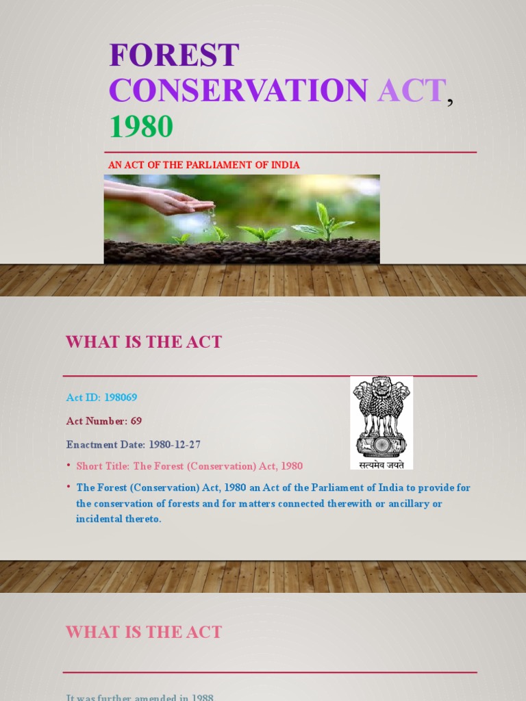 Forest Conservation Act | PDF | Forests | Deforestation