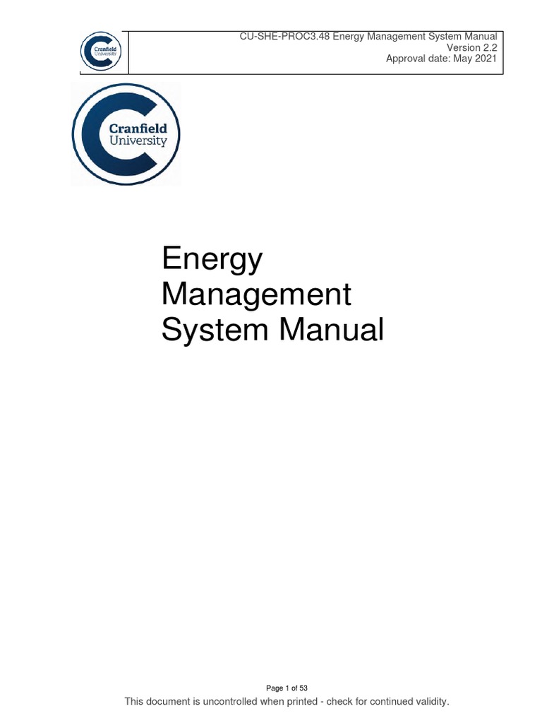 ISO 50001 Manual | Download Free PDF | Cogeneration | Sustainability