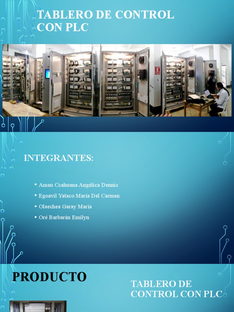 Tablero de Control Con PLC | PDF | Controlador lógico programable ...