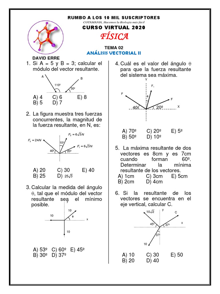 Analisis Vectorial Ii - Ejercicios | PDF | Vector Euclidiano | Cálculo