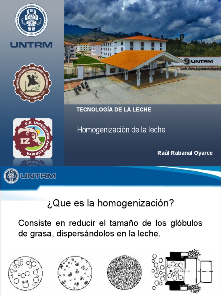 C - 13 Homogenizacion de La Leche | PDF