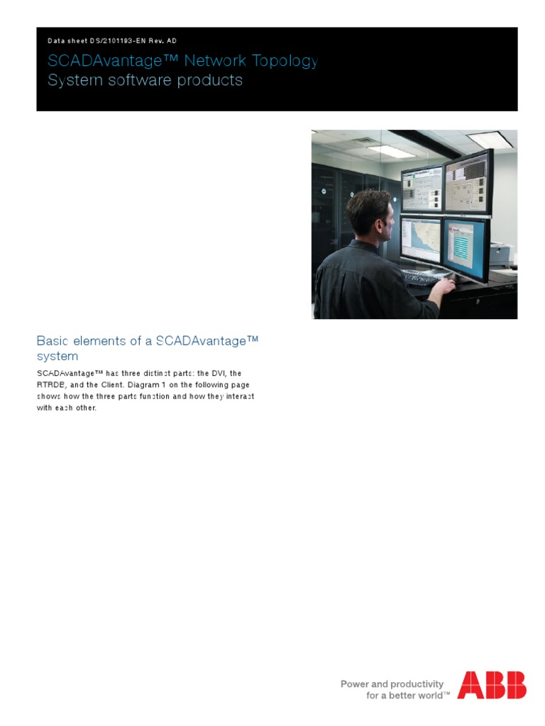 SCADAvantage Network Topology System Software Products | PDF | Computer Network | Scada