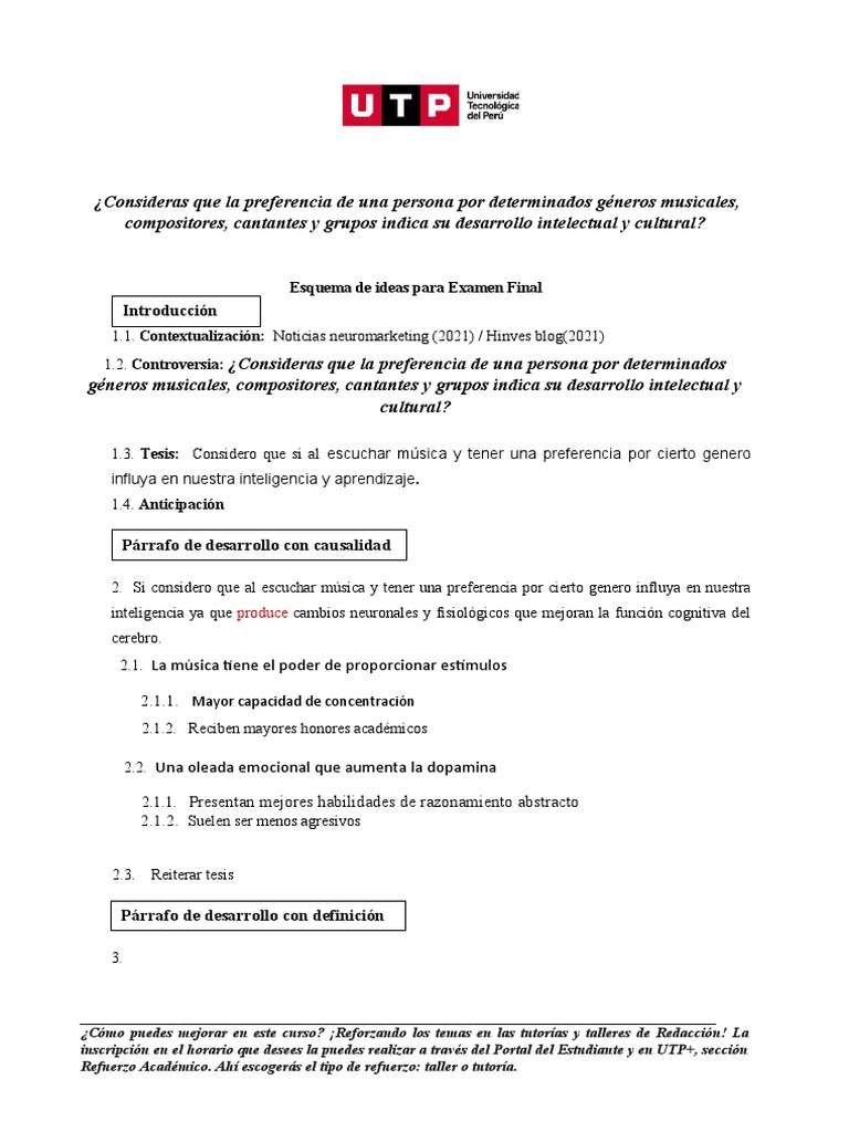 Formato para Esquema de Causalidad y Definición | PDF
