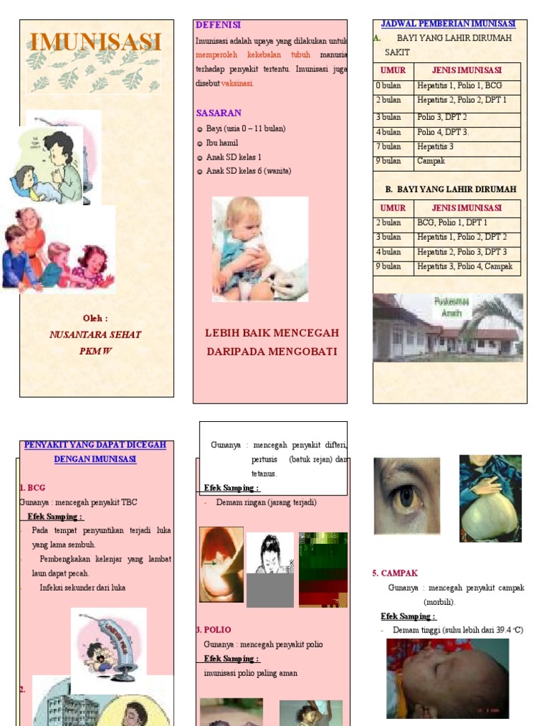 Leaflet Imunisasi 3 | PDF