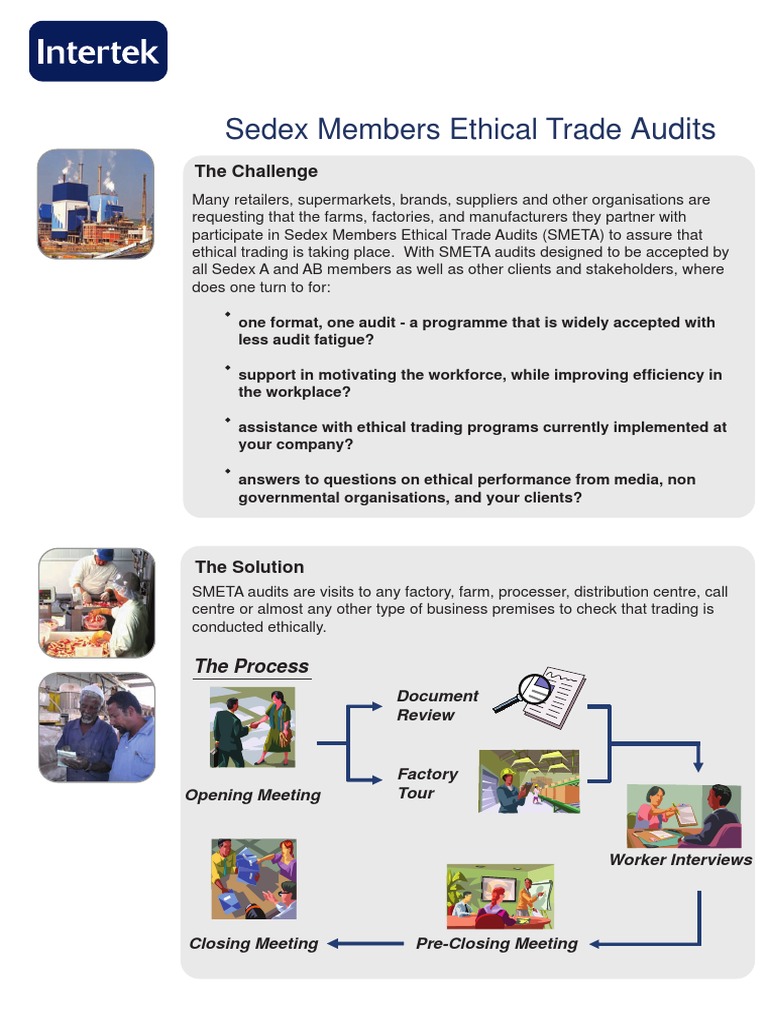 15 Intertek-SMETA Audit Factsheet | PDF | Audit | Supply Chain