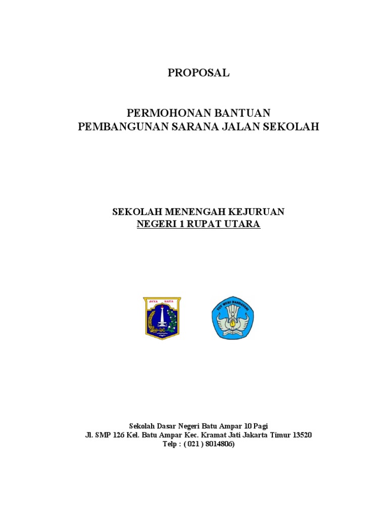 Proposal - Sekolah Edit 1 | PDF