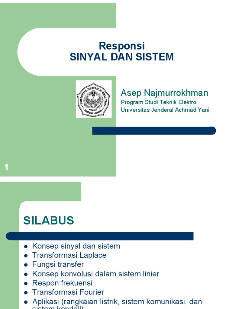 Responsi Sinyal Dan Sistem 2022 | PDF