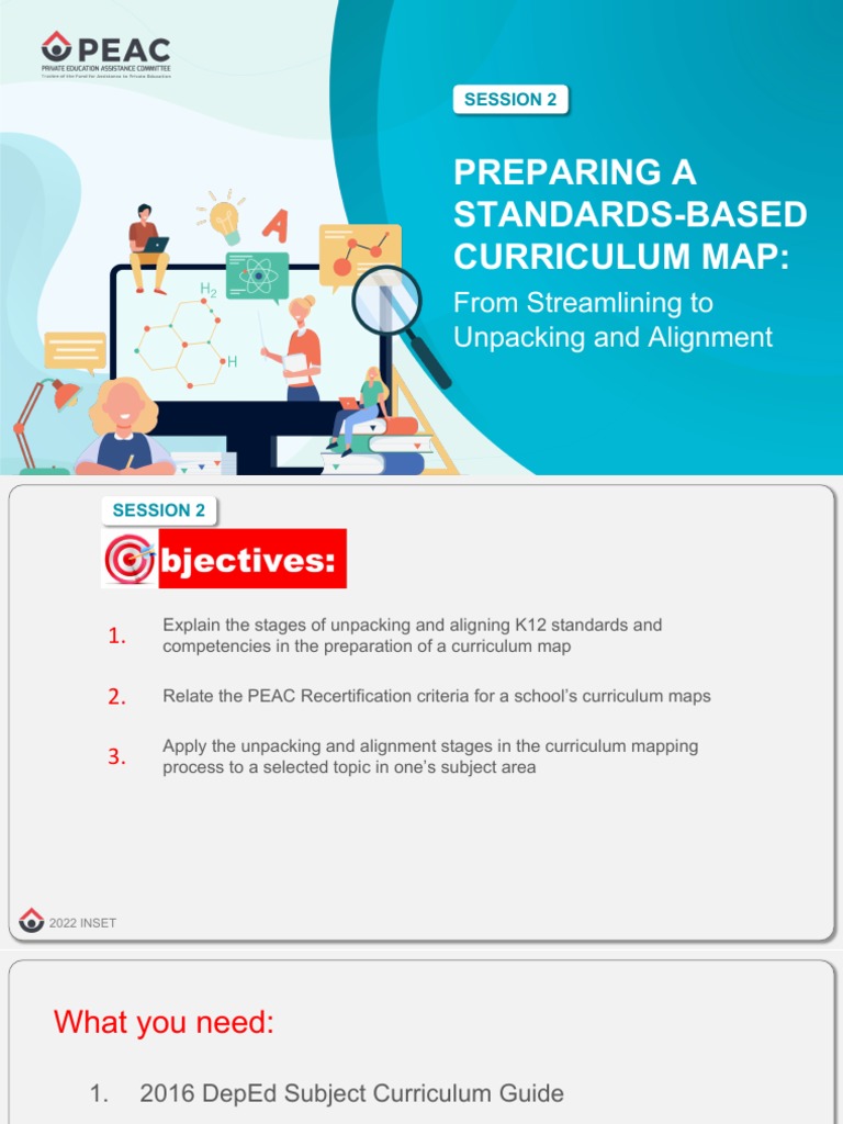 Preparing A Standards-Based Curriculum Map:: From Streamlining To ...
