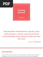 Teaching Aptitude Notes | PDF | Learning | Educational Assessment