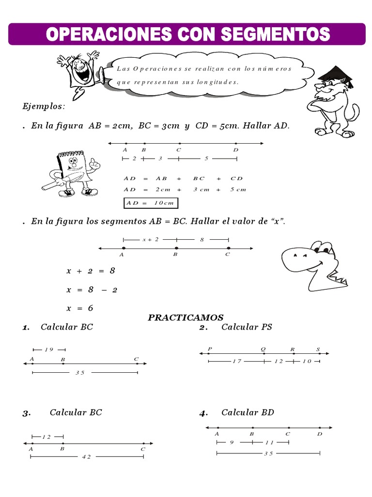 Ficha de Trabajo Operaciones Con Segmentos | PDF | Ajedrez