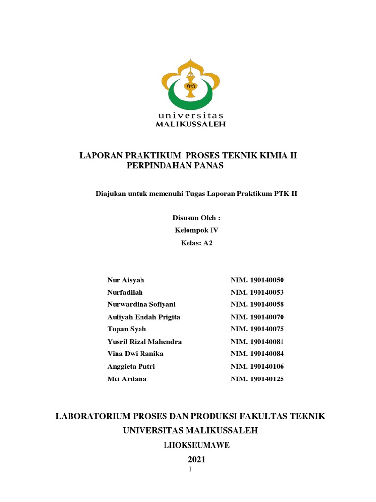 LAPORAN PRAKTIKUM PERPINDAHAN PANAS Fix1 | PDF