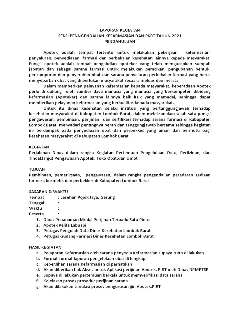 Laporan Kegiatan SPJ | PDF