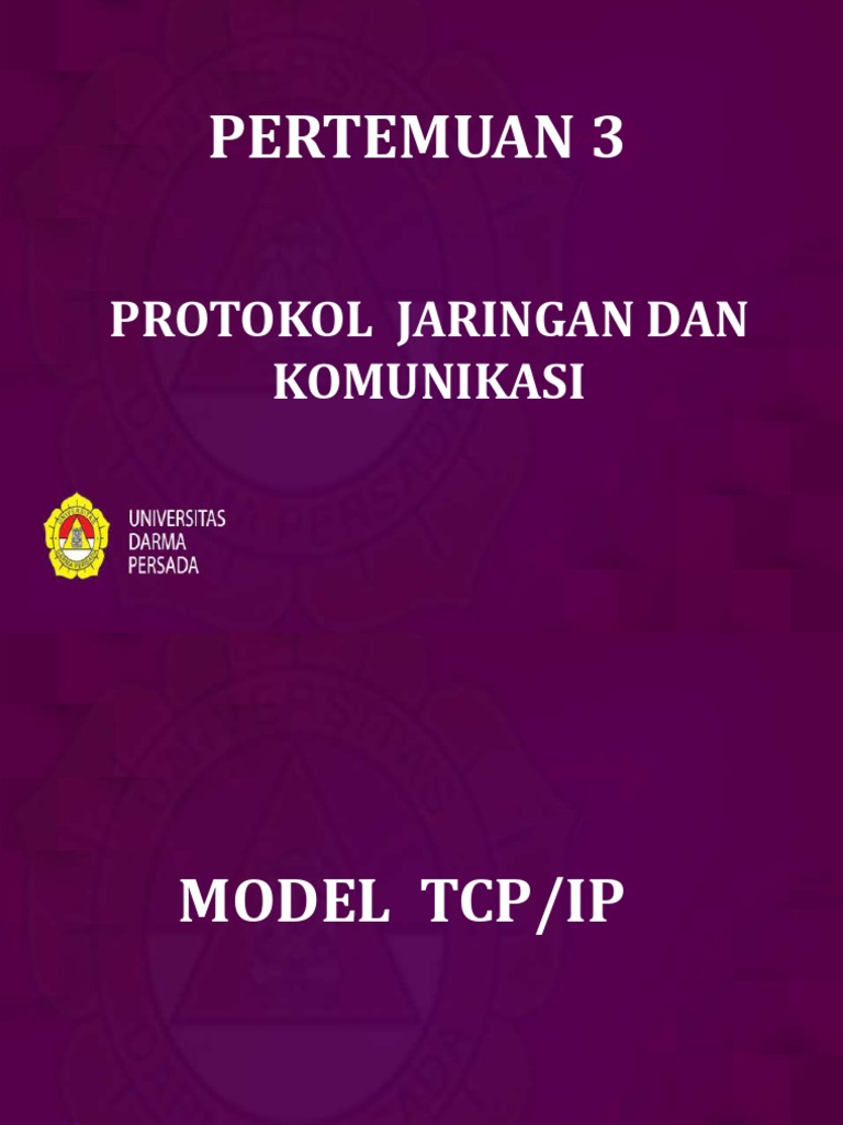 Pertemuan 3 - Model TCP-IP | PDF | Komputer