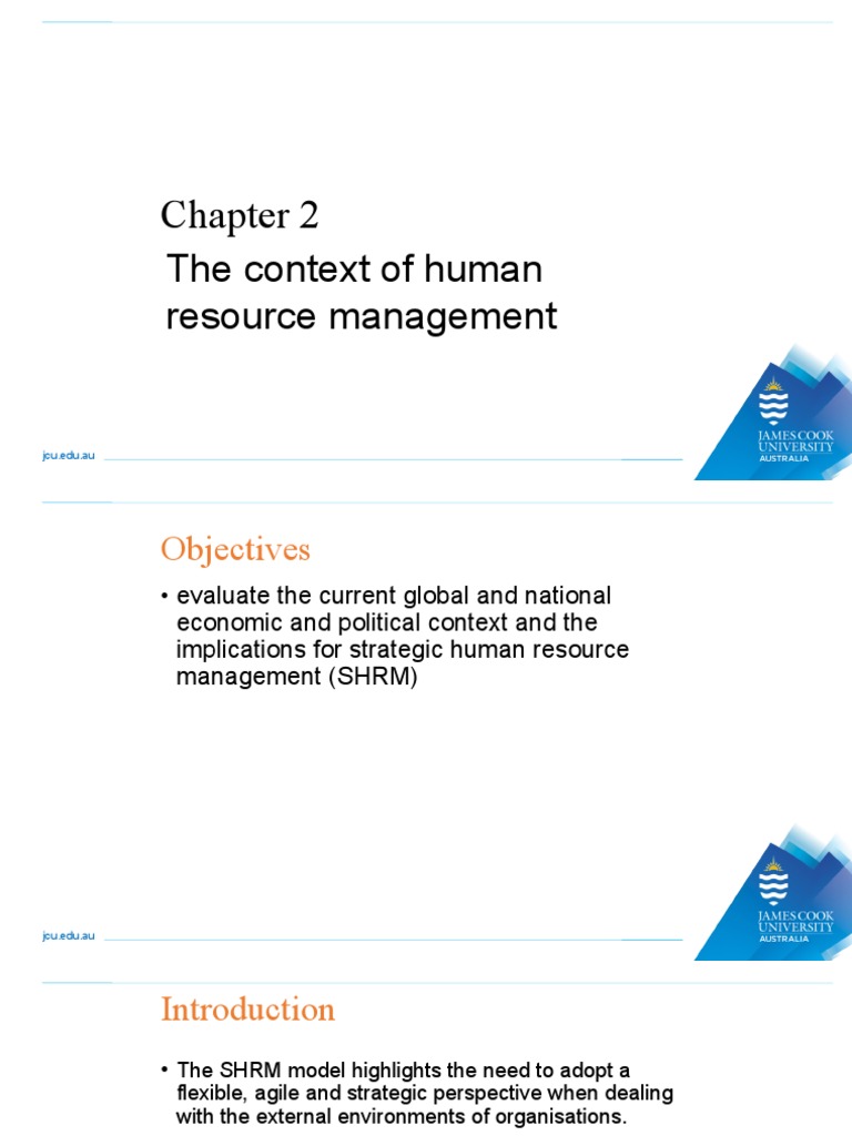 Topic 2 The Context of Human Resource Management BX2051 | PDF ...