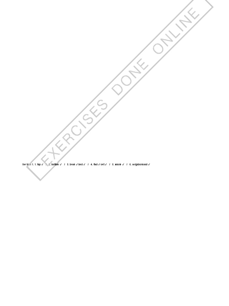 To The Top 5 - English Course - Lesson 5 - Exercises | PDF