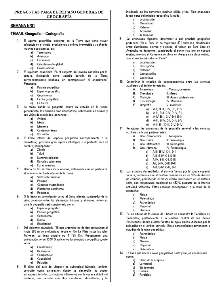 Repaso General 2021 - II | PDF | Tierra | Clima