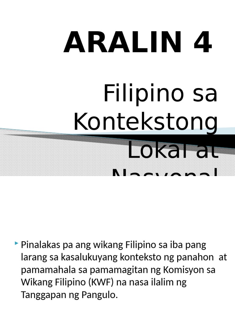 Aralin 4 | PDF