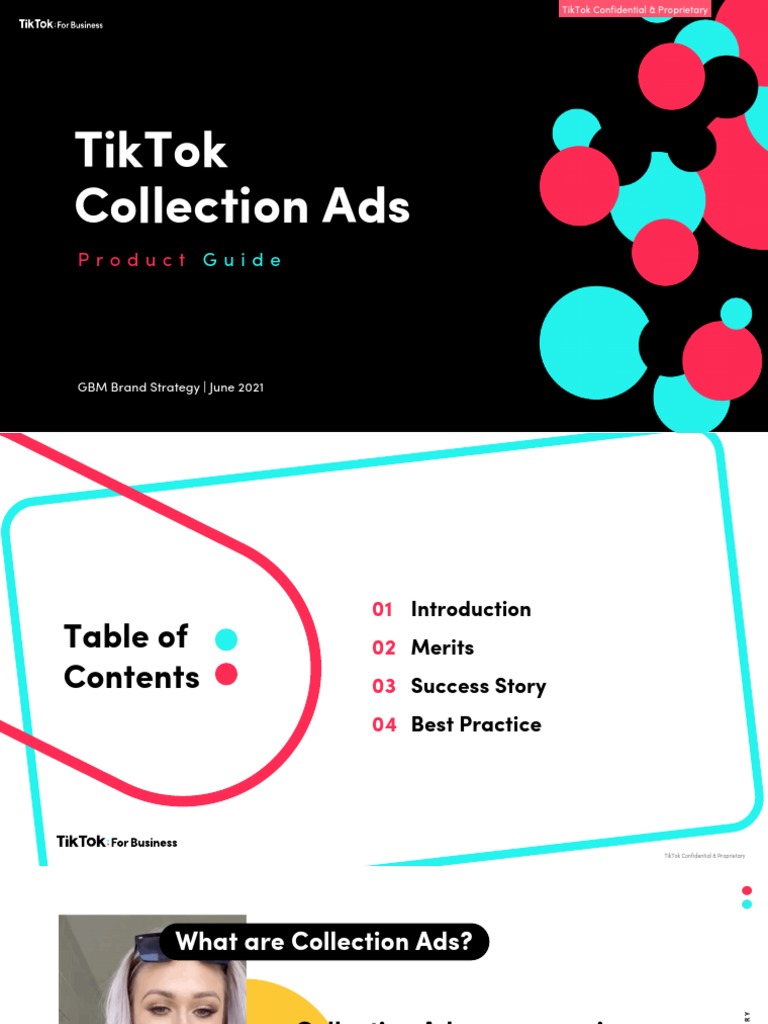 TikTok Collection Ads Product Guide | PDF | Brand | Retail