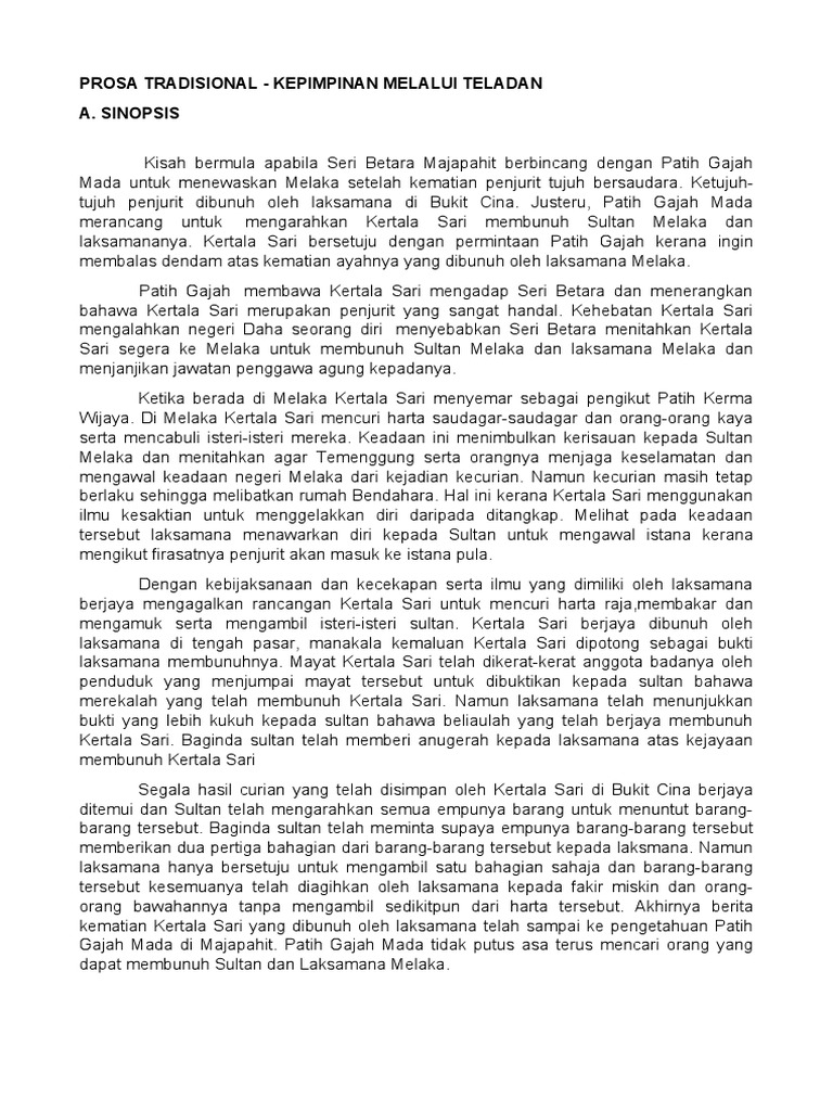 Prosa Tradisional | PDF