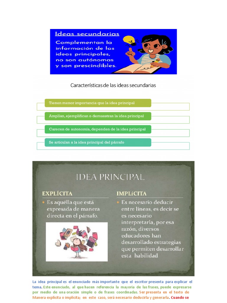 La IDEA PRINCIPAL | PDF