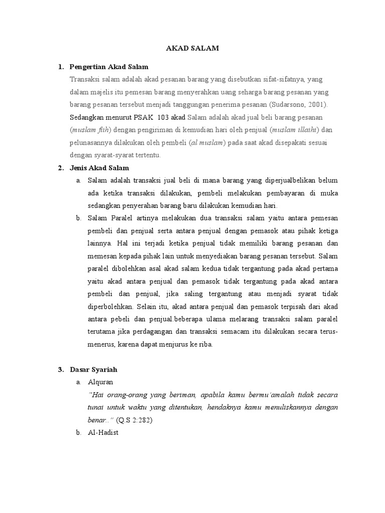 AKAD SALAM Fix | PDF