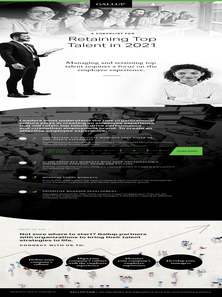 Gallup - Retaining Top Talent Checklist | PDF | Leadership | Applied ...