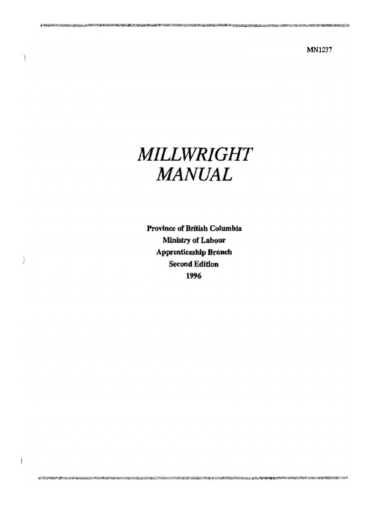 Millwright Manual | PDF | Fires | Combustion