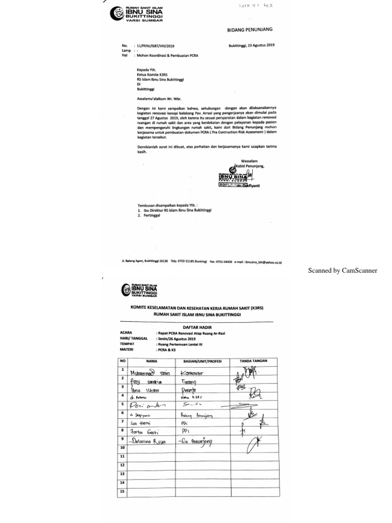 Bukti Pelaksanaan Asesmen PCRA | PDF