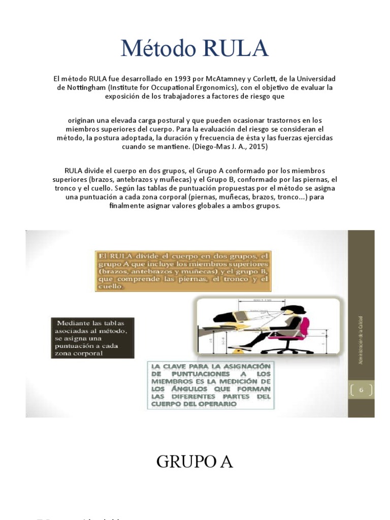 Evaluación RULA de Riesgos Posturales | PDF