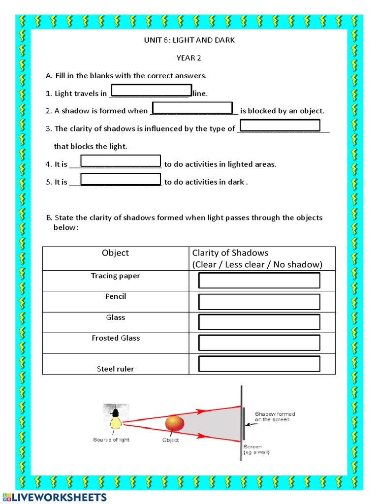 Object Clarity of Shadows (Clear / Less Clear / No Shadow) | PDF