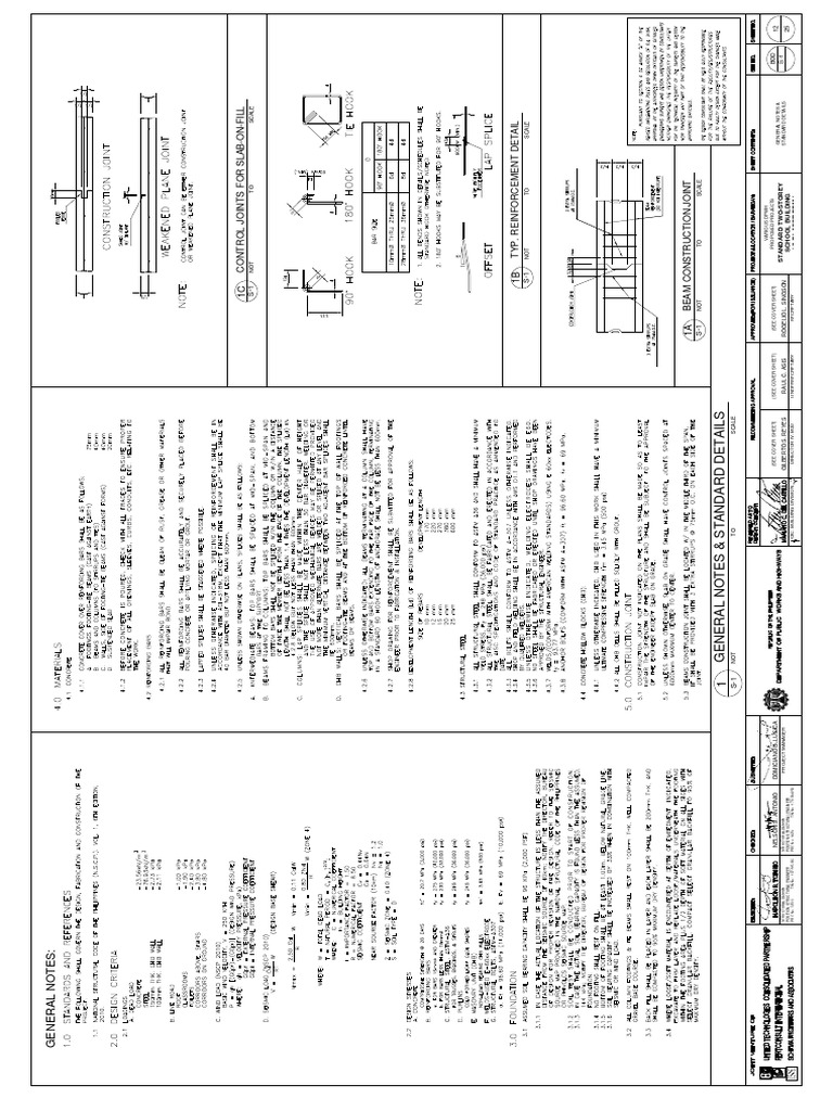 General Notes and Standard Details | PDF