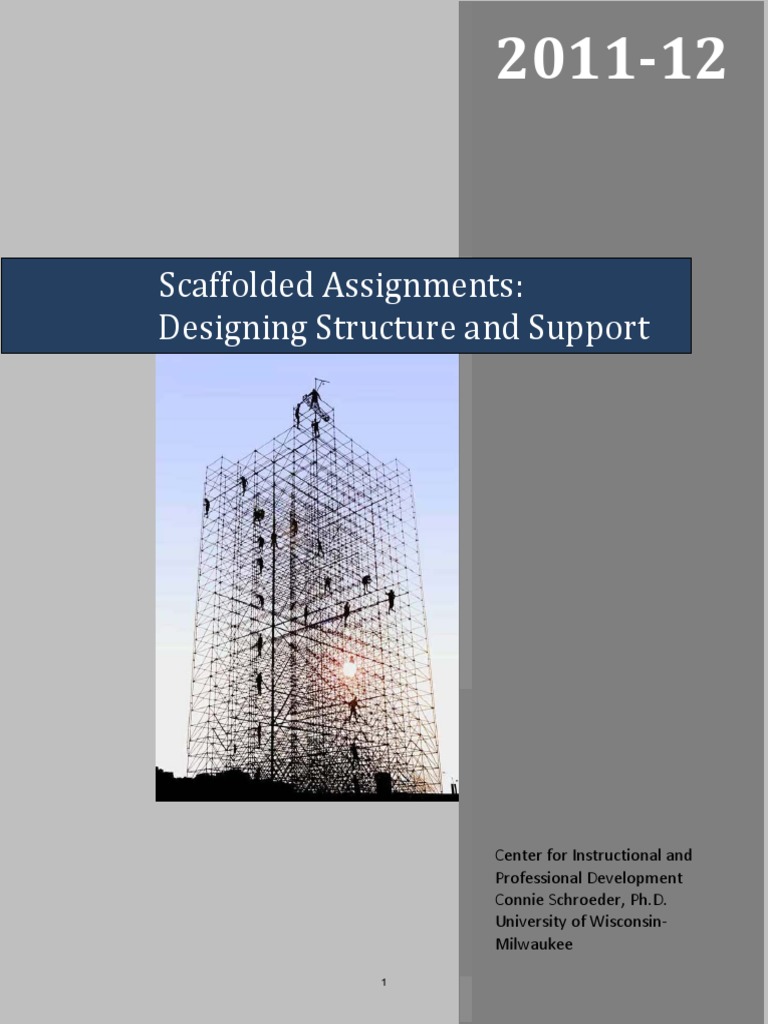 Scaffolded Assignments: Designing Structure and Support | Download Free ...