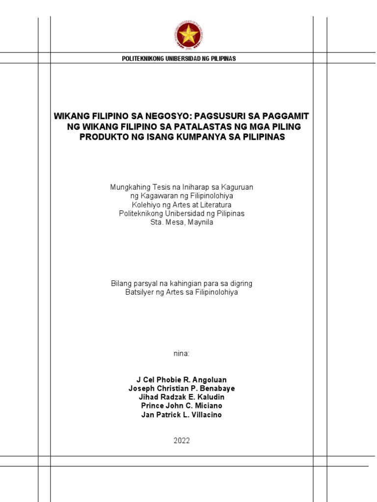 Kabanata-1-3 Angoluan Benabaye Kaludin Miciano Villacino ABF-3-1-1 | PDF
