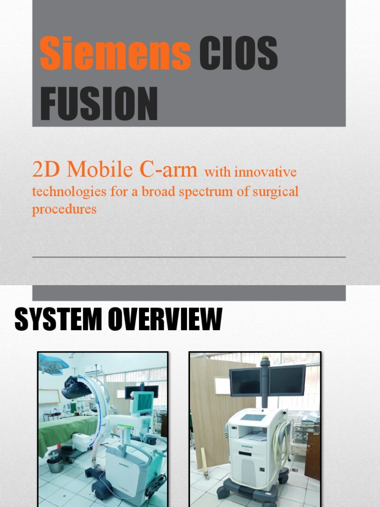 Siemens Cios Fusion | PDF | Radiography | Radiology
