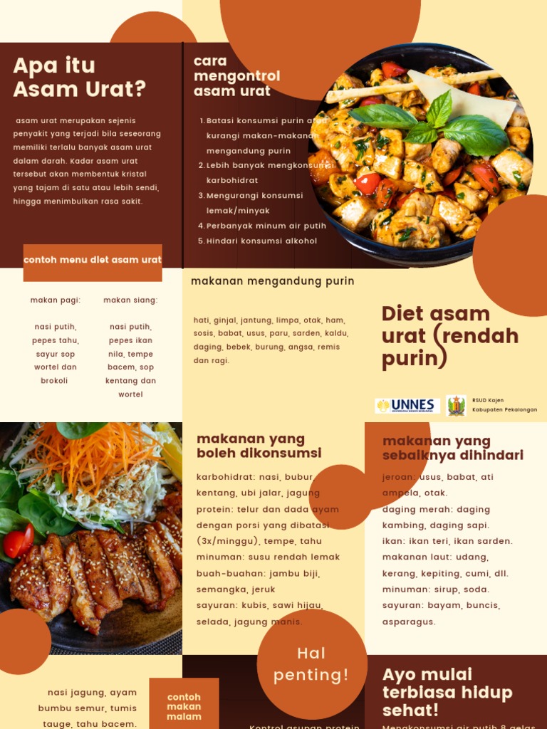 Cream and Brown Simple Healthy Food Z-Fold Brochure | PDF