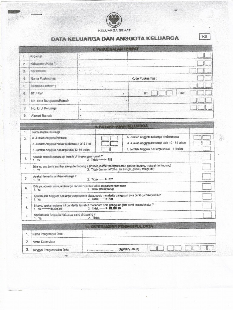 Formulir PISPK | PDF