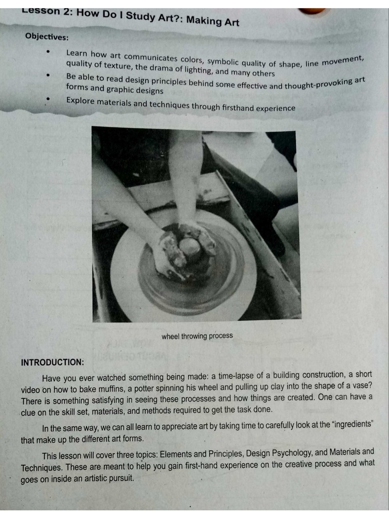 Art Appreciation Chapter 1 Lesson 21 | PDF