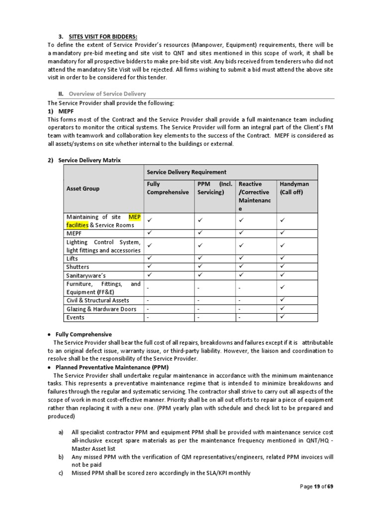 Service Delivery Matrix | PDF | Business